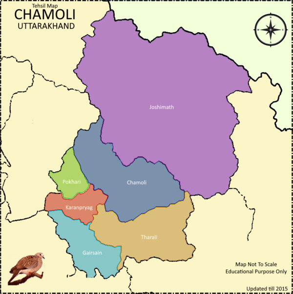 Explore The Uttarakhand Map With Districts And Divine Landmarks - GhuGhuti