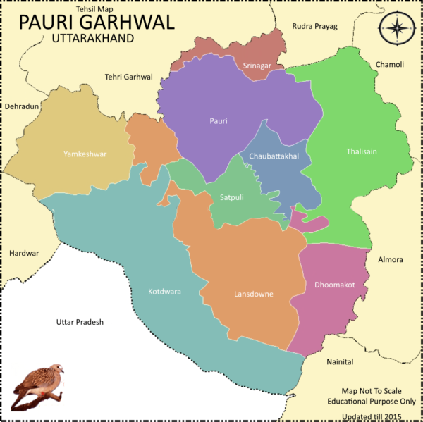 Explore The Uttarakhand Map With Districts And Divine Landmarks - GhuGhuti