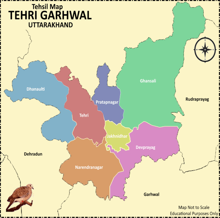 Explore The Uttarakhand Map With Districts And Divine Landmarks - GhuGhuti